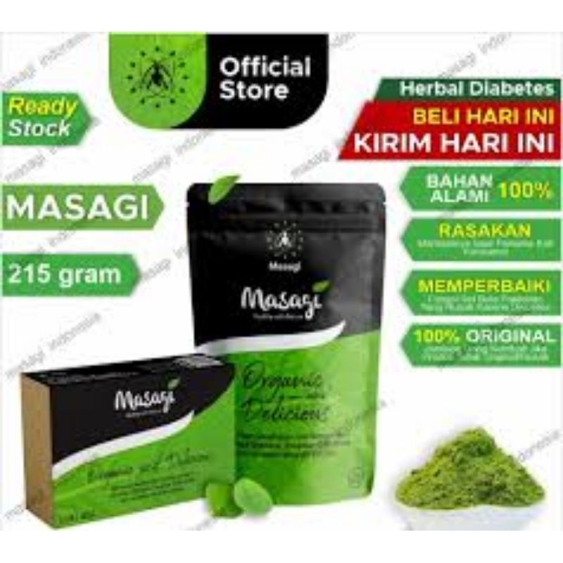 Jual Masagi 215gr Asli Herbal Original Obat Diabetes Kencing Manis ...