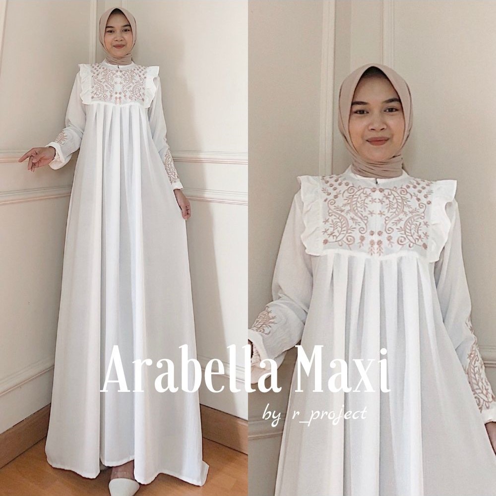 Jual GAMIS BORDIR JUMBO LD 140 130 120 110 dst | GAMIS BIG SIZE | ARABELLA MAXI BY R_PROJECT ...