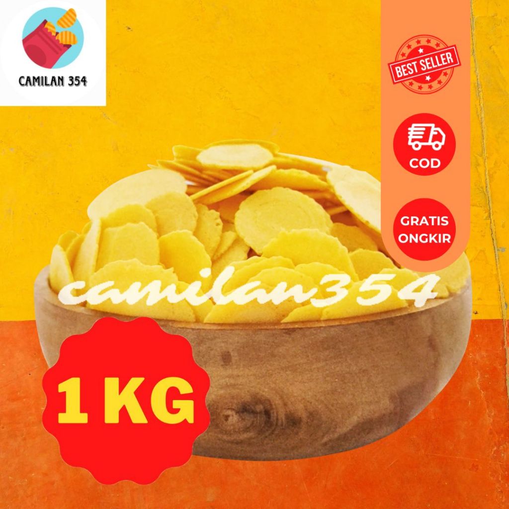 Jual [KILOAN] Opak Dolar Bulat Manis - 1kg / Kue Dollar / Simping ...