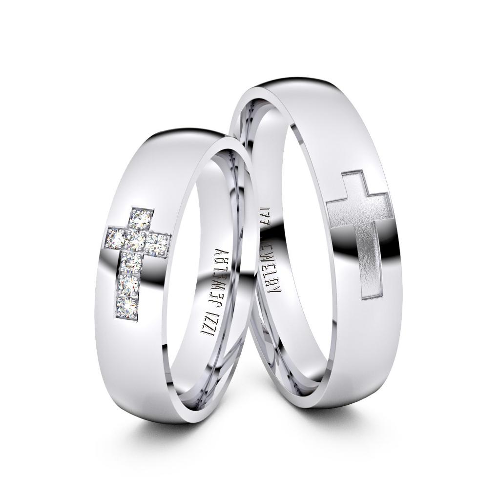 Jual Izzi Jewelry - Cincin Nikah Perak Couple Christian Original ...