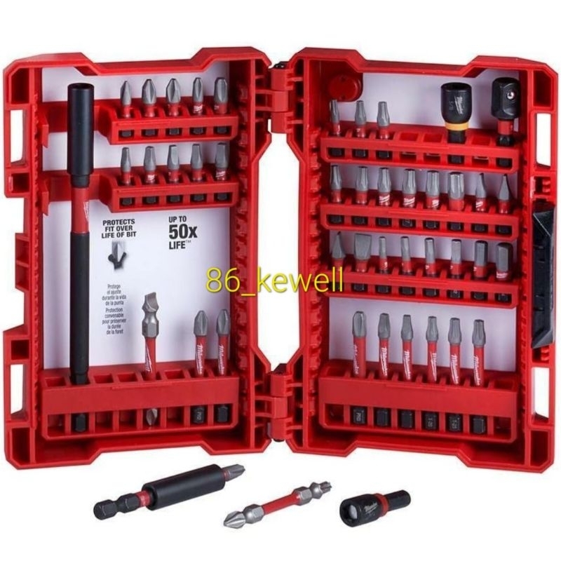 Jual Mata obeng MILWAUKEE impact driver bit set 45pc(48-32-4023 ...