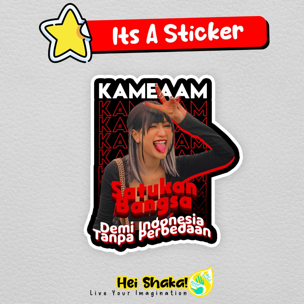 Jual Stiker Kameaam Satukan Bangsa Demi Indonesia Tanpa Perbedaan Kame ...