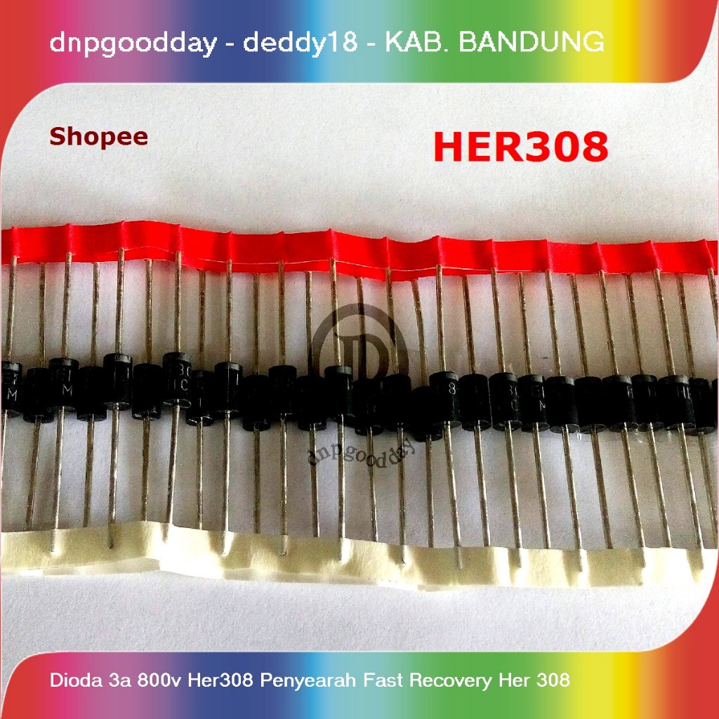 Jual dioda 3a 800v her308 penyearah fast recovery her 308 | Shopee ...