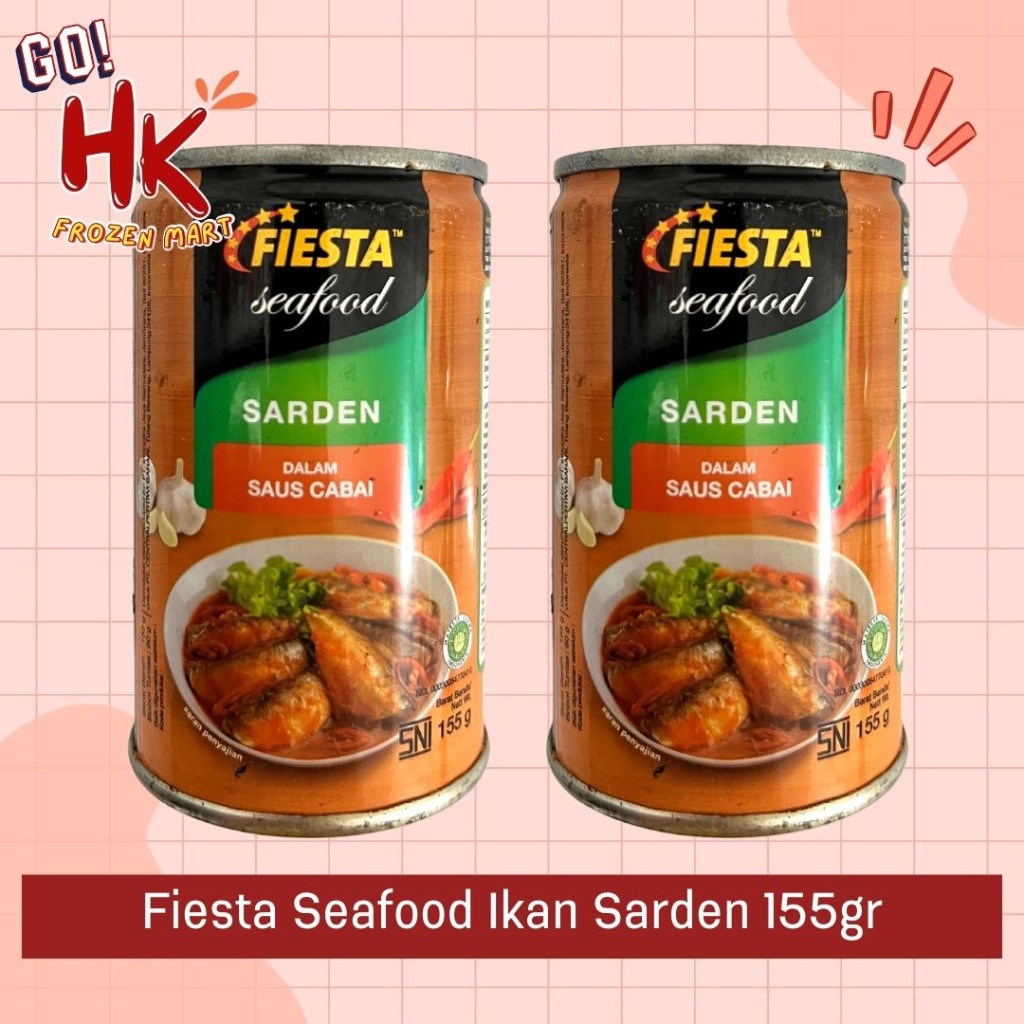 Jual Fiesta Seafood Sarden 155gr | ikan kaleng pedas siap masak bantan ...