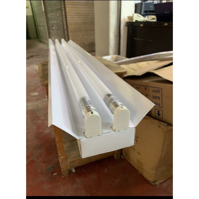 Jual kap t8 tl tko outbow 2x36 120cm 120 cm set t8 morgen philips ...