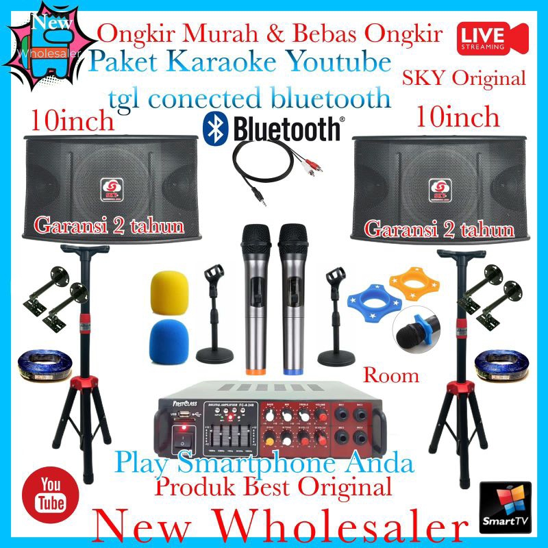 Jual Paket karaoke set Bluetooth Youtube 10 inch Sky Audio original ...
