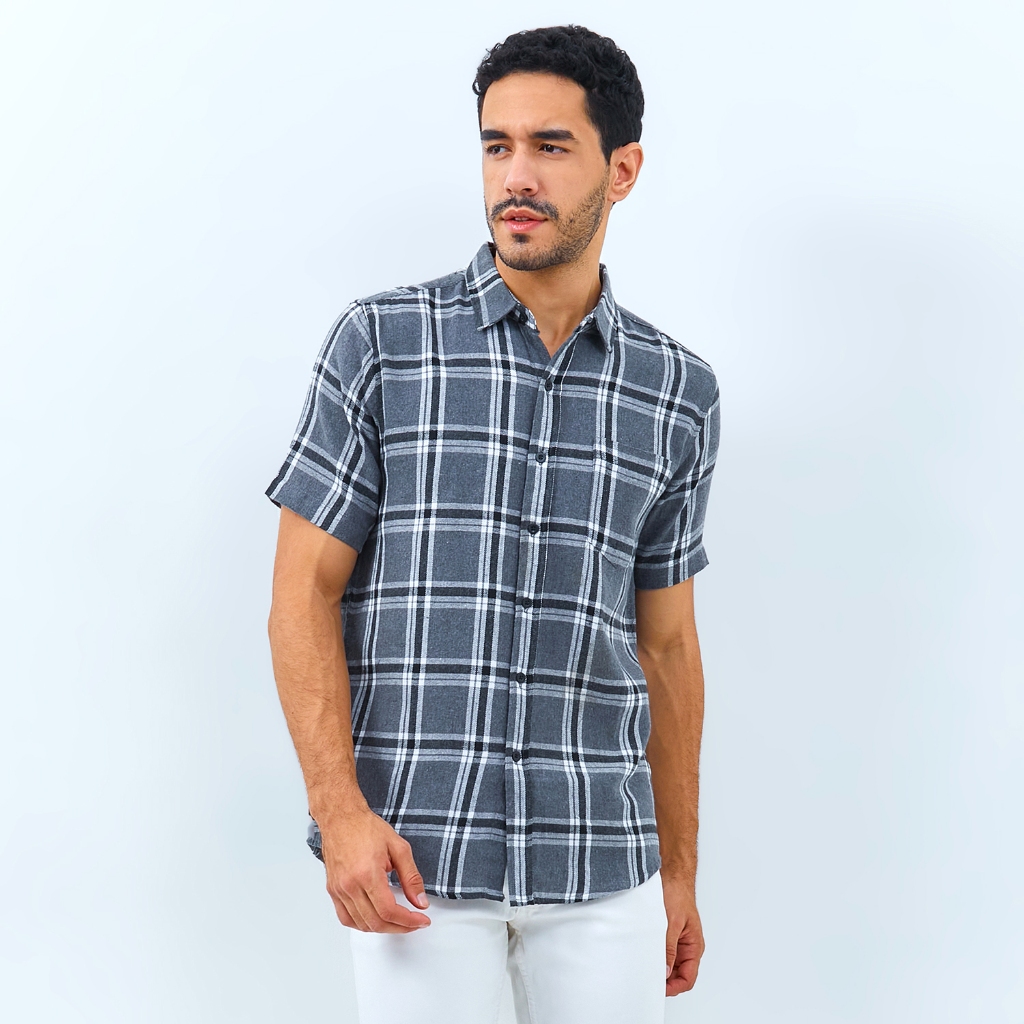 Jual FABREPUBLIC | KEMEJA KATUN FLANEL PREMIUM PRIA LENGAN PENDEK ...
