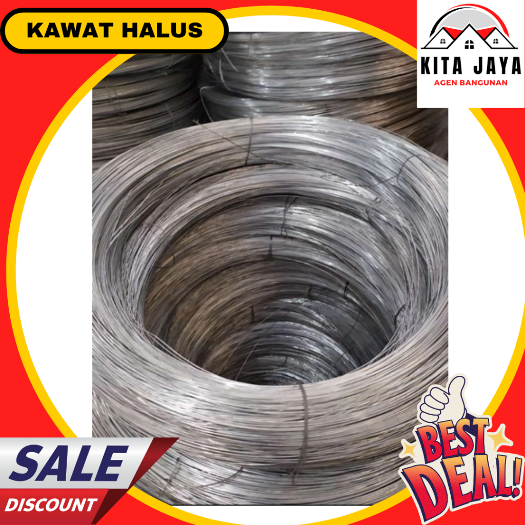 Jual Kawat Galvanis Bandar BWG 6, 8, 10, 12, 14, 16, 18 | Shopee Indonesia