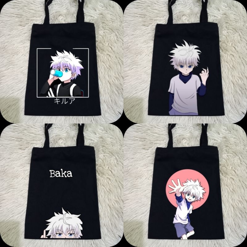 Jual Totebag Hitam Tebal Anime Killua Zoldyk Hunter X Hunter 100% ...