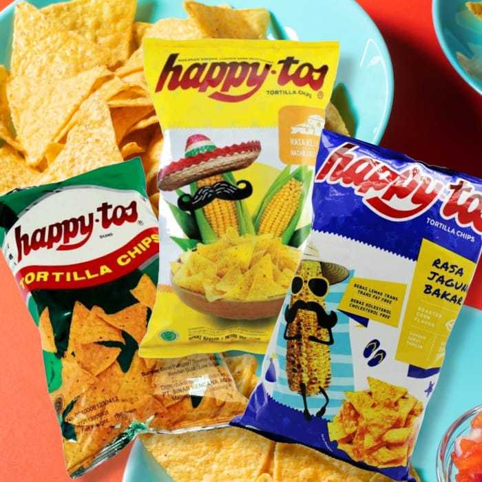 Jual HAPPYTOS Tortilla Corn Chips Keripik Jagung Bakar Keju Original ...