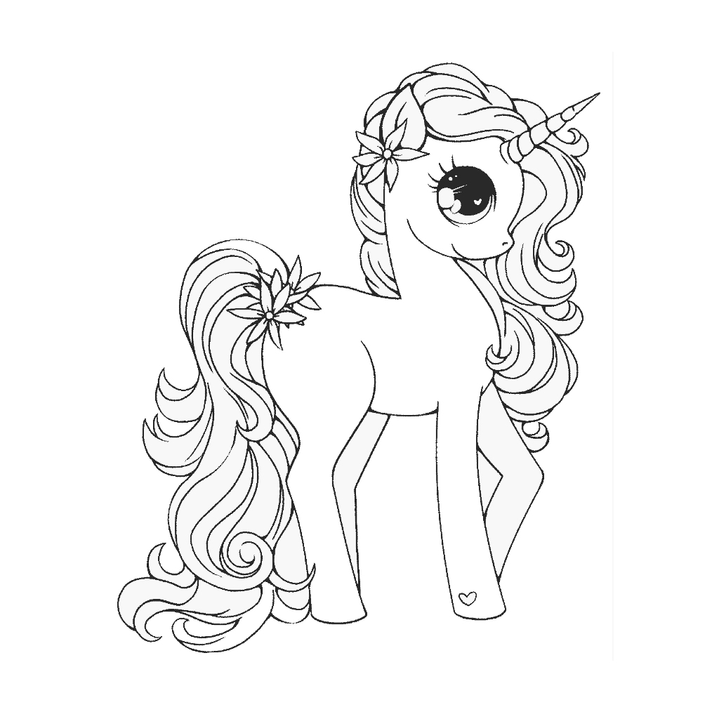 Jual Gambar Sketsa Mewarnai ~ Kuda Pony / Seketsa Lukis / Drawing ...