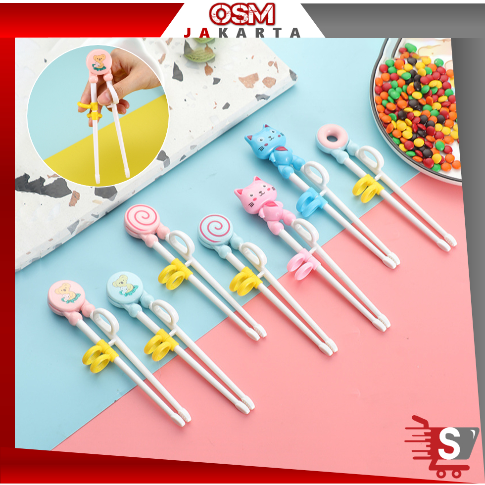 Jual OSM JKT H6097 Sumpit Anak Karakter / Training Chopstick / Sumpit ...
