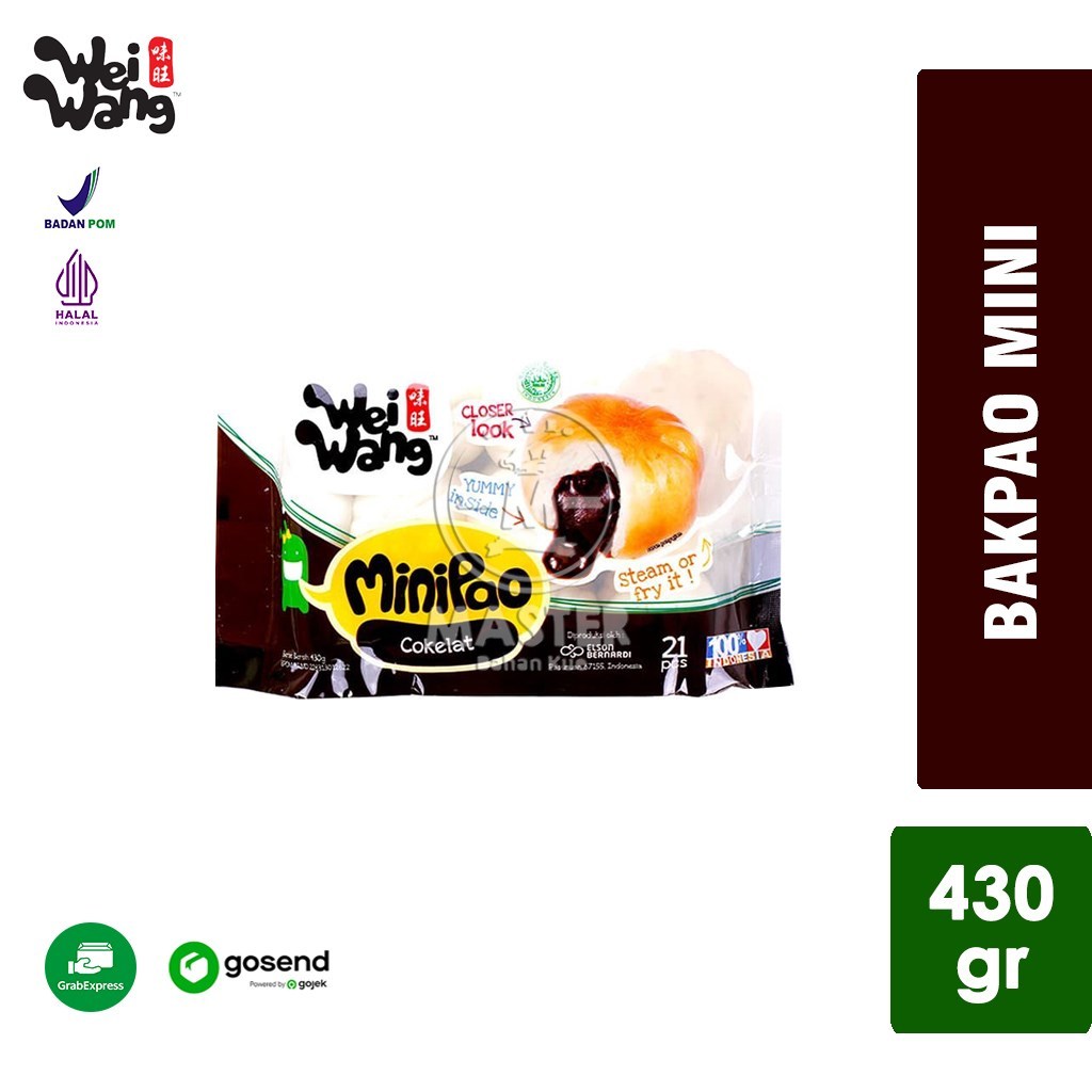 Jual Mini Pao Wei Wang Cokelat isi 21 [430 gr] KHUSUS INSTANT | Shopee ...