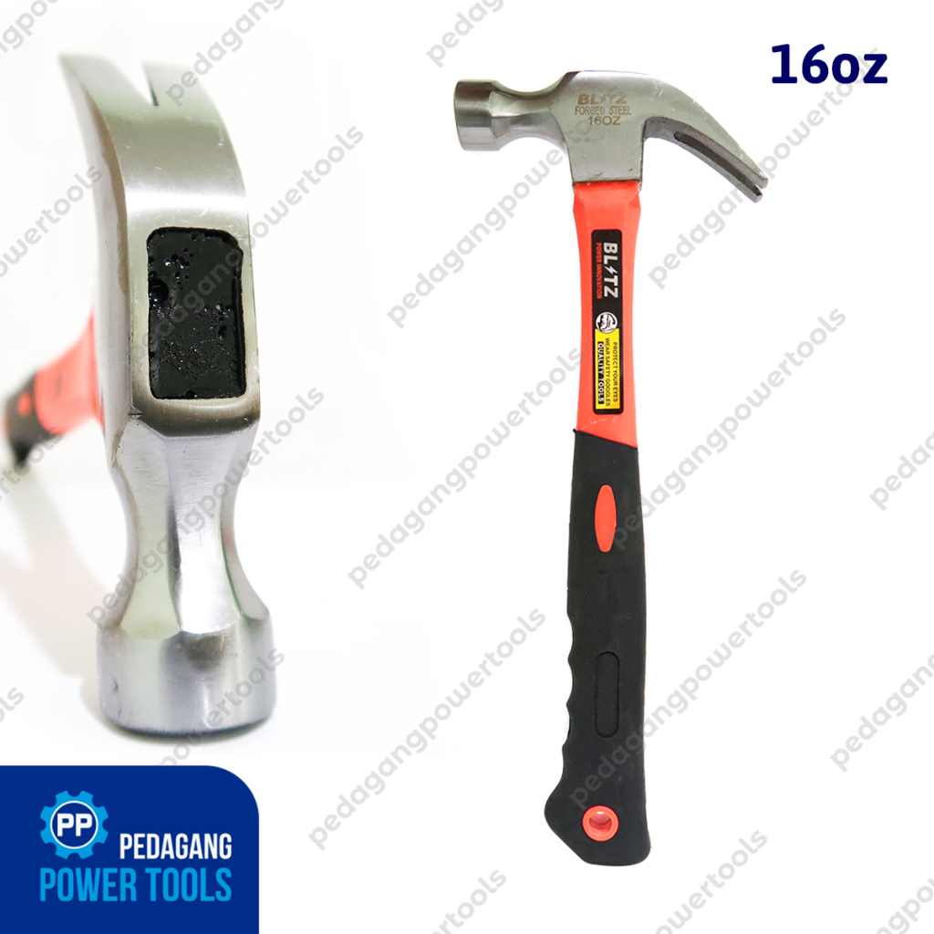 Jual BLITZ PALU KAMBING GAGANG FIBER 16 OZ HAMMER MARTIL BESI CUNGKIL ...