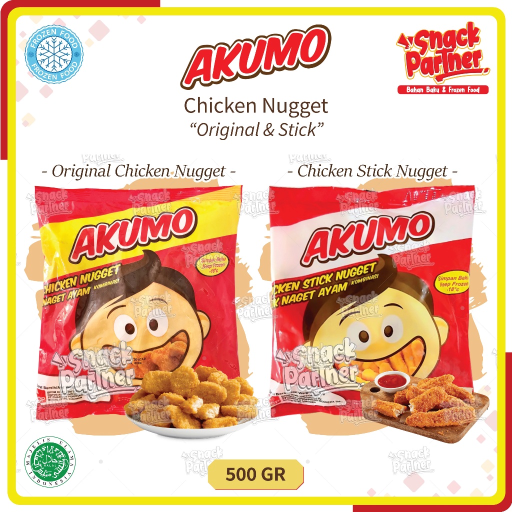 Jual AKUMO CHICKEN NUGGET 500 GR - Nugget Nuget Naget Ayam Crispy ...