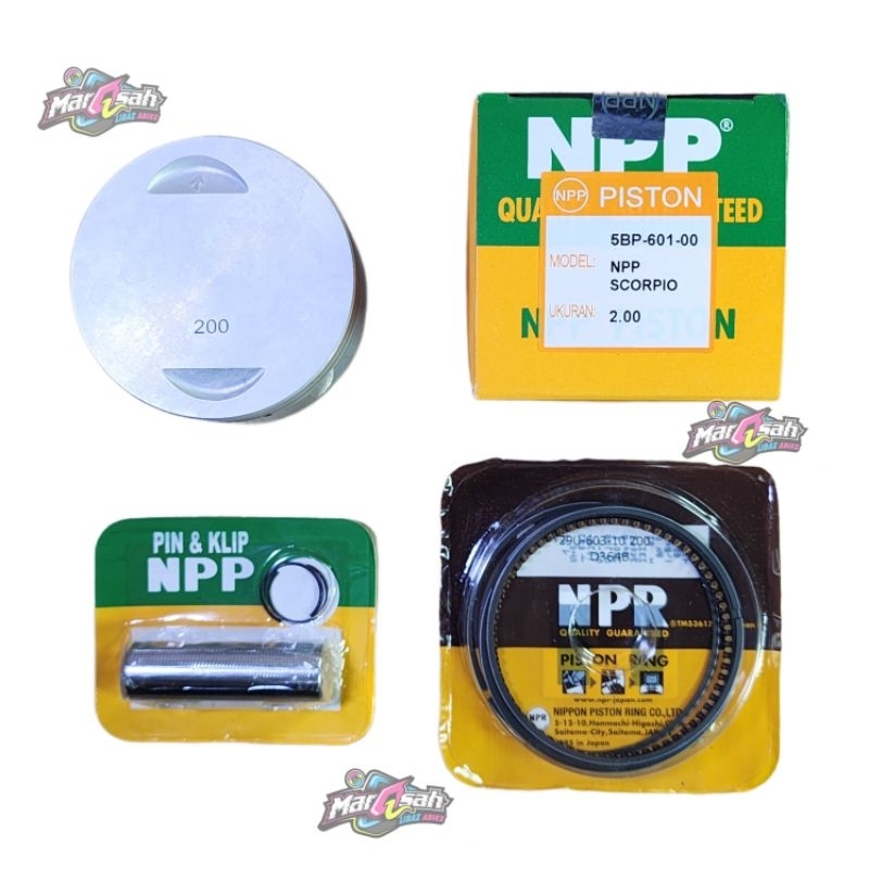 Jual Piston Scorpio STD 50 100 150 200 PIN 16 NPP ORIGINAL MARQSAH ...