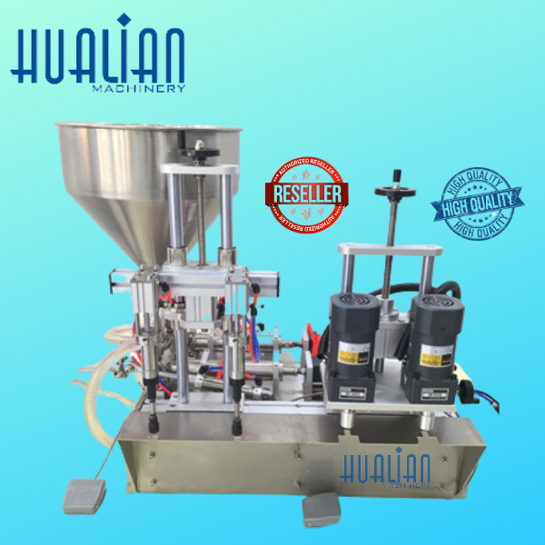 Jual Mesin Semi-Auto Double Nozzles Cream Filling And Cap Sealing ...