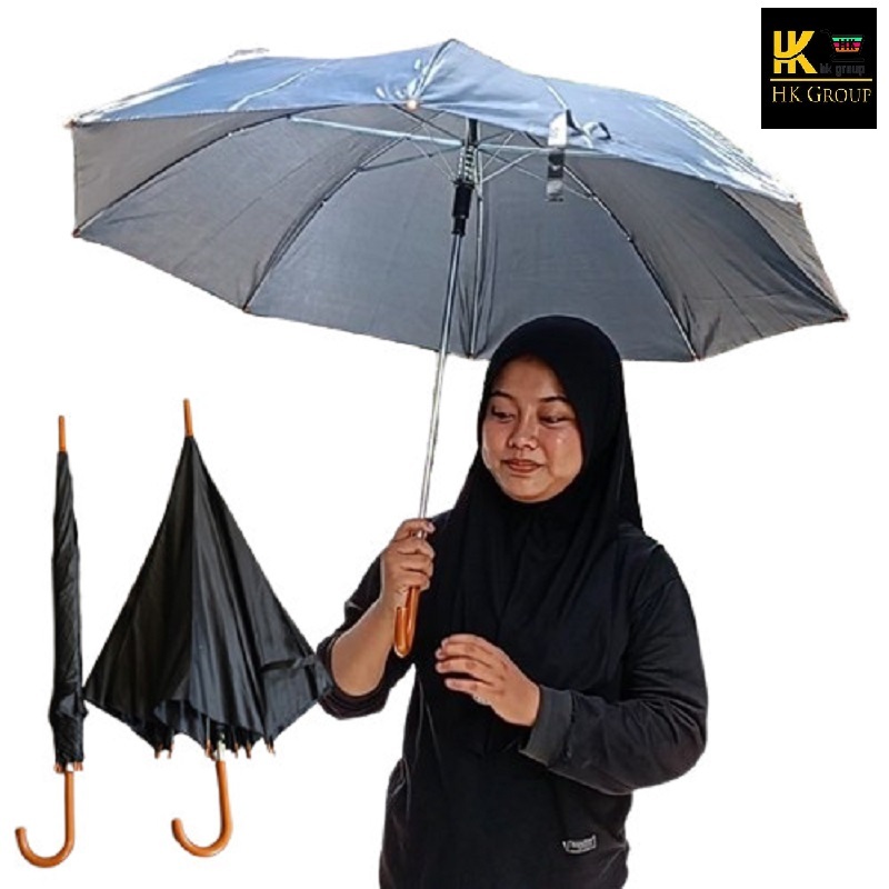 Jual Payung Hitam Polos Standart Anti UV | Shopee Indonesia