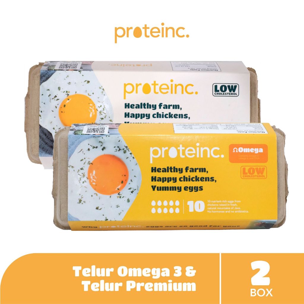 Jual Proteinc. Fresh Eggs Premium & Omega 3 Telur Ayam Negeri 10 ' S (1 ...