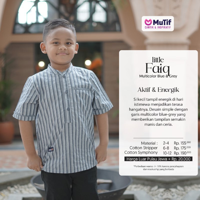 Jual KOKO ANAK FAIQ / KOKO ANAK MUTIF / KOKO ANAK LENGAN PENDEK / KOKO ...