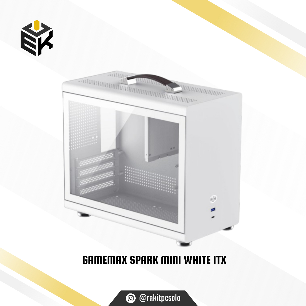 Jual Casing PC Gamemax Spark Mini White ITX | Shopee Indonesia