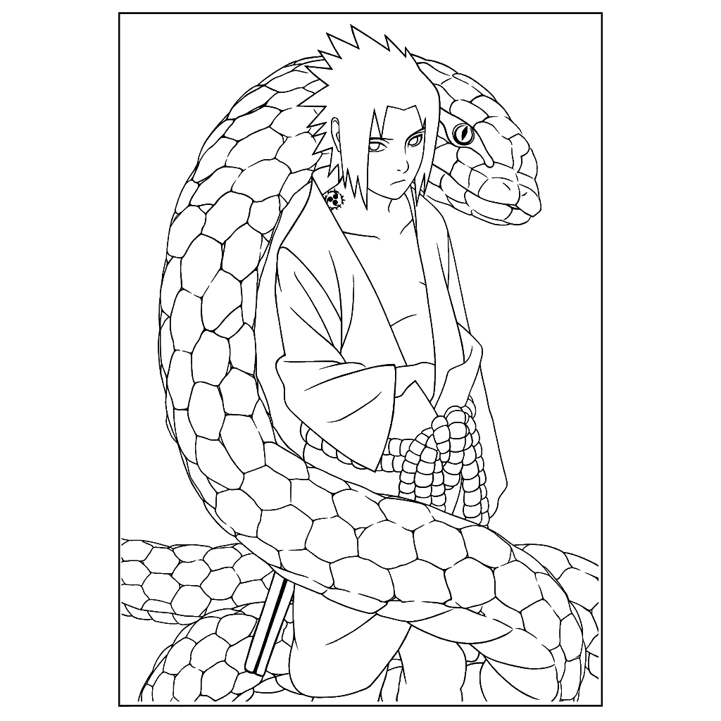 Jual Kertas Gambar Mewarnai Tema Naruto | Kertas Mewarnai | Murah ...