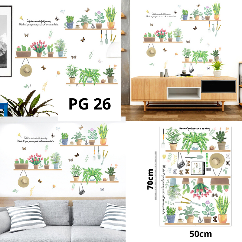 Jual WALL STICKER STIKER SETIKER RUMPUT WALLSTIKER WALLSTICKER DINDING ...