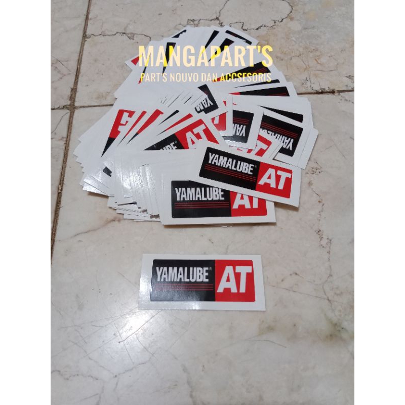 Jual sticker Yamalube merah sticker yamalube AT list yamalube AT ...
