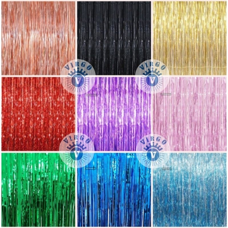 Jual Foil Curtain / Tirai Backdrop / Tirai Rumbai Pesta Ulang Tahun ...