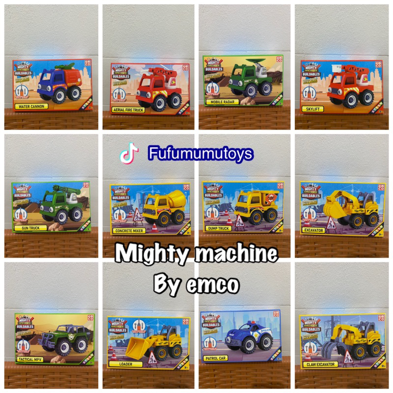 Jual Emco Mighty Machine Buildables 12 Varian original | Shopee Indonesia