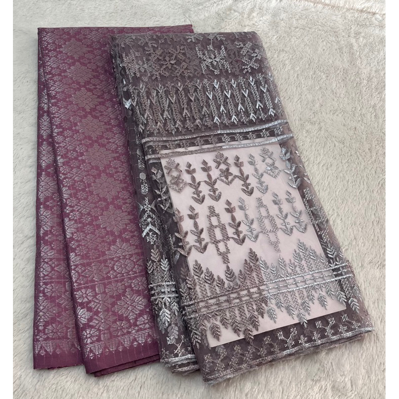 Jual Set/Paket Kain Tille Etnic & Songket / kain seragam Tile Sapto ...