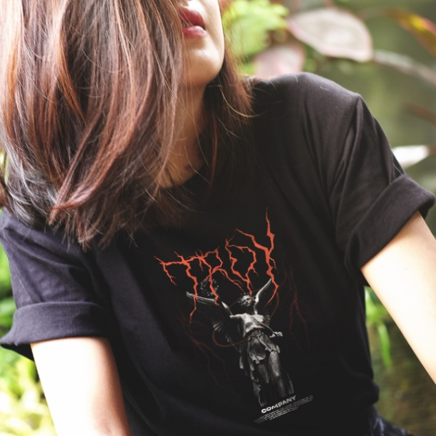 Jual Troy Company T-Shirt Kaos Hitam Archangel Michael MT 2099 | Shopee ...