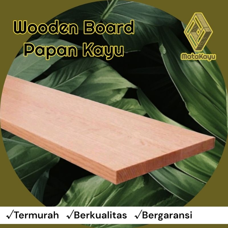 Jual Papan kayu mahoni wooden board bahan kerajinan bahan furniture ...