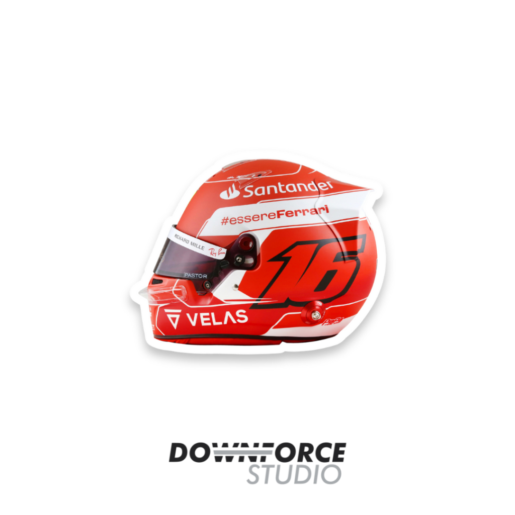 Jual F1 Helmet Stickers Formula 1 - Leclerc, Schumacher, Hamilton ...