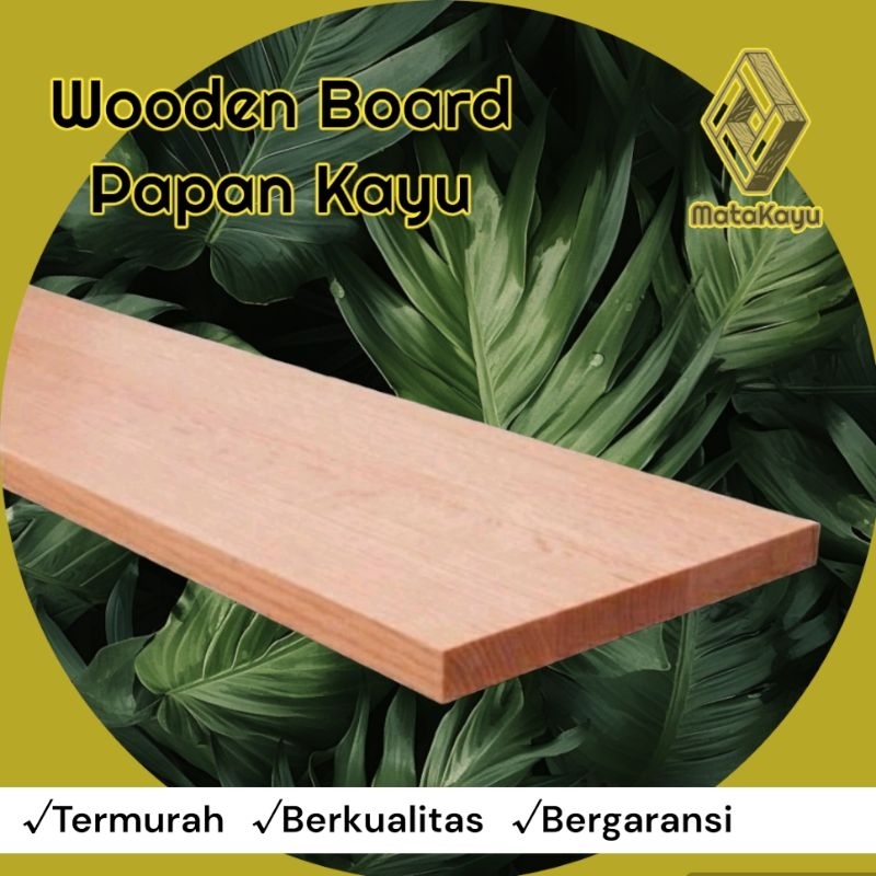 Jual Papan kayu mahoni wooden board bahan kerajinan bahan furniture ...
