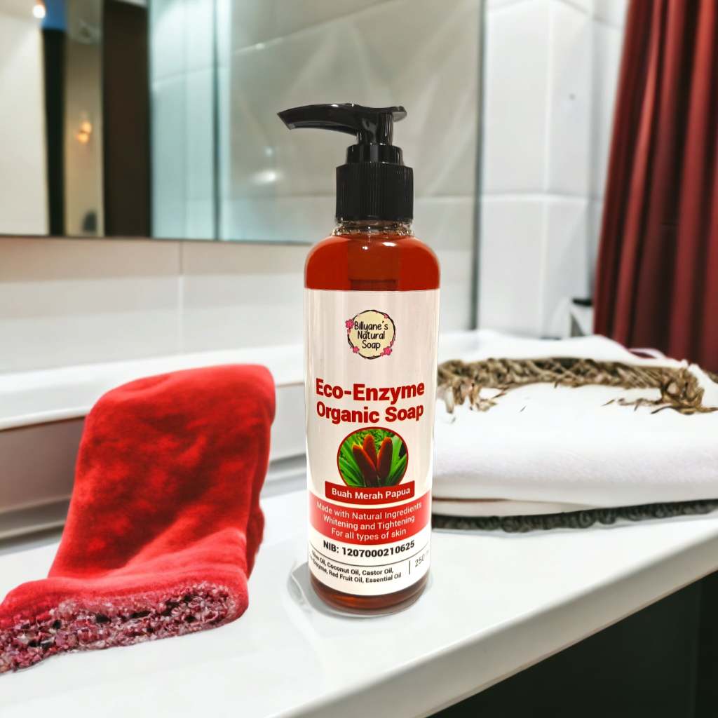 Jual Sabun Cair Organic Eco Enzyme Buah Merah Papua 250 ml | Shopee ...