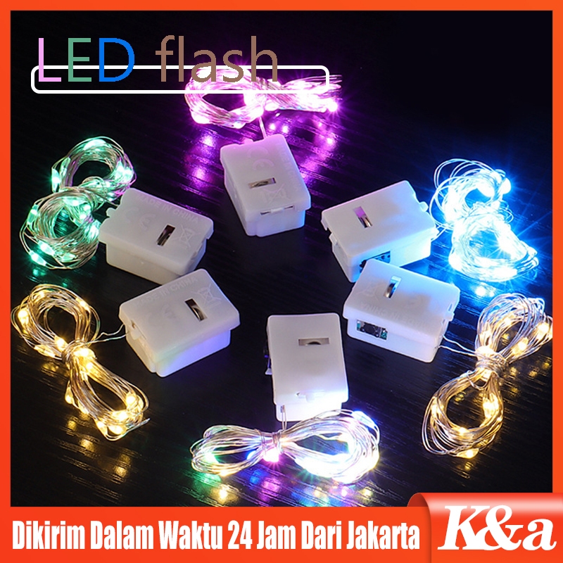 Jual Lampu Natal Hias Tumblr 1M LED / Lampu Tumblr Kawat Hias Dekorasi ...