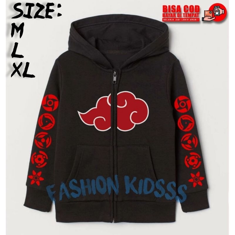 Jual Jaket Zipper Akatsuki Naruto | Shopee Indonesia