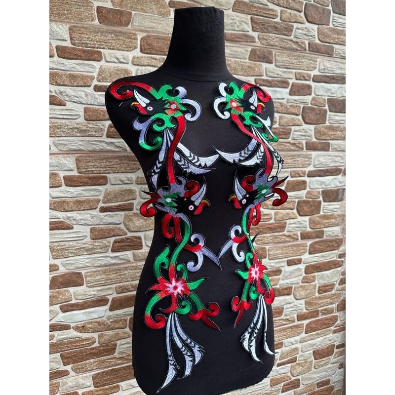 Jual renda bordir motip adat dayak sangkarut | Shopee Indonesia