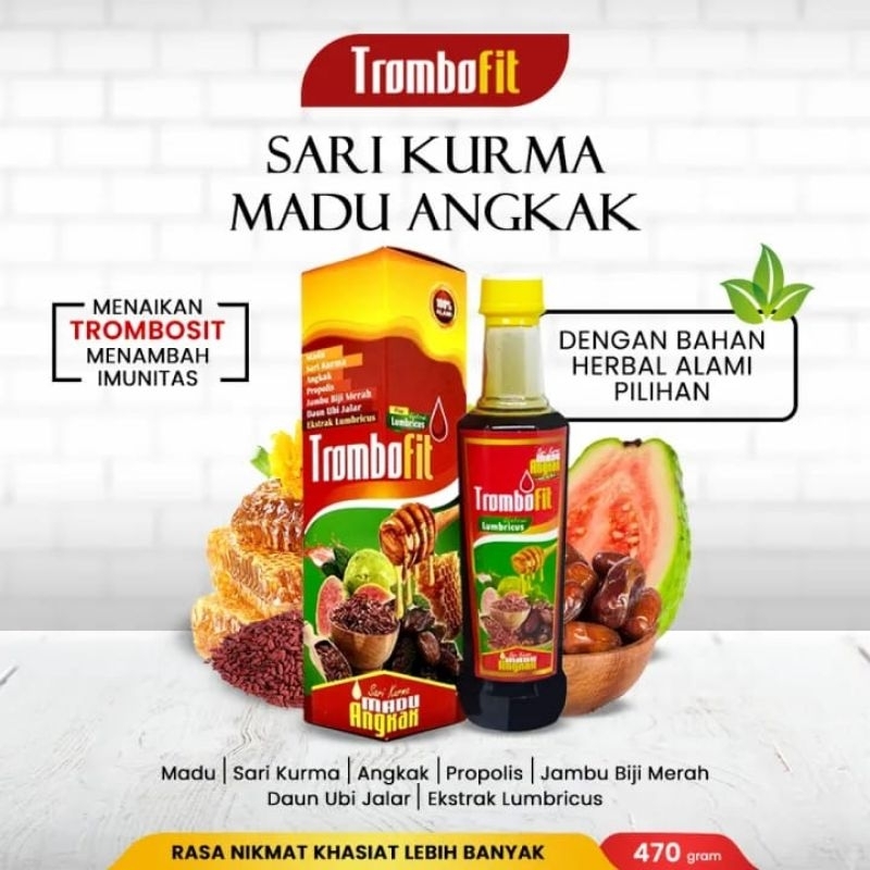 Jual Trombofit Plus Ekstrak Lumbricus Sari kurma madu angkak plus ...