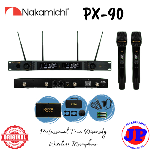 Jual Nakamichi PX90 Professional True Diversity Wireless Microphone PX-90 | Shopee Indonesia