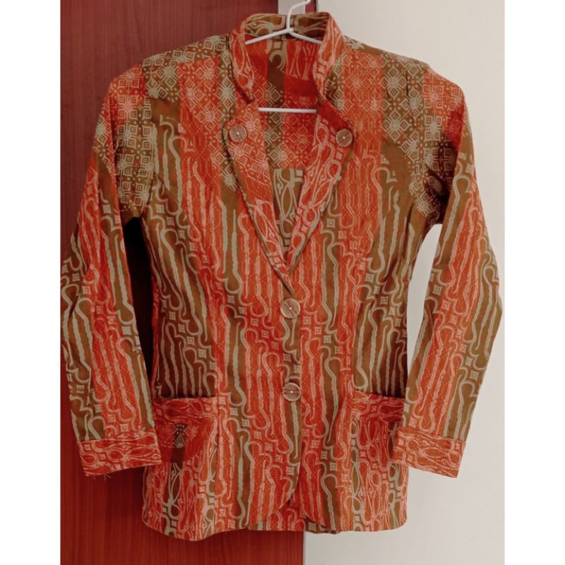 Jual Atasan baju kerja batik model jas | Shopee Indonesia