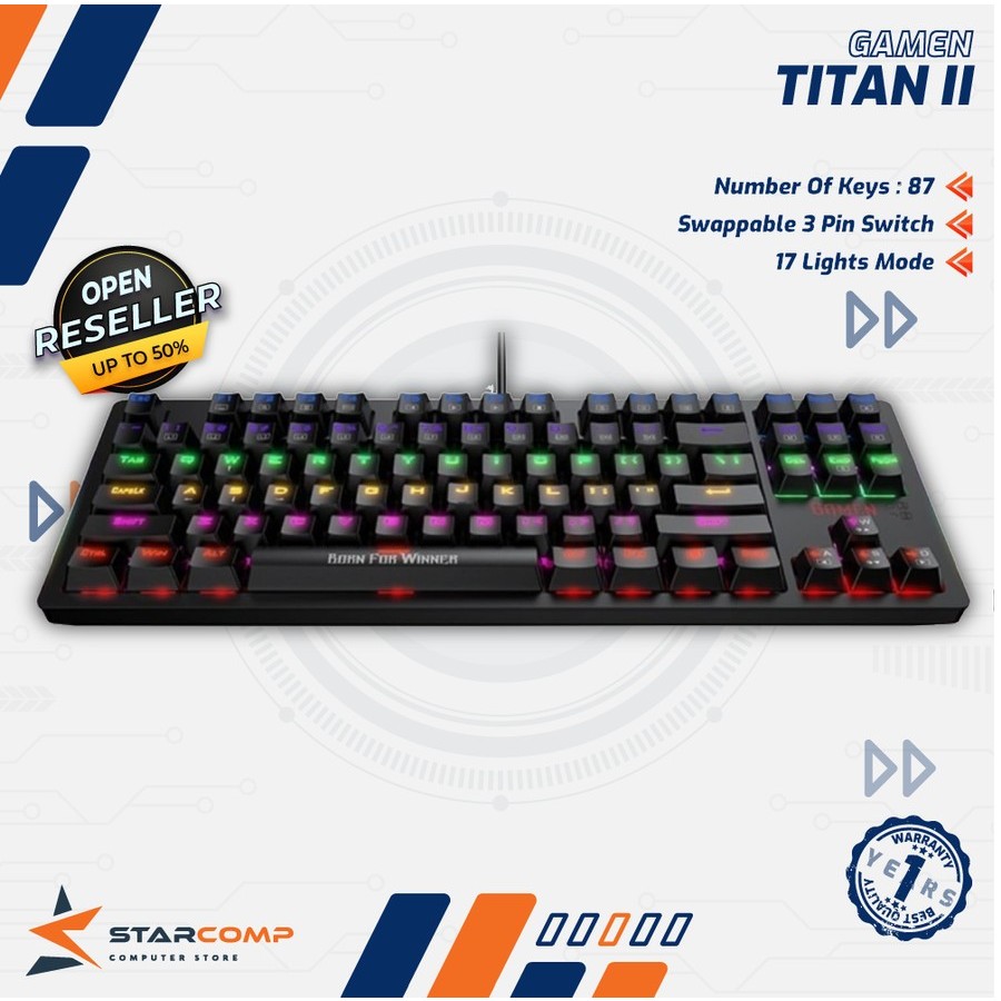 Jual Gamen TITAN II Keyboard Mechanical Gaming TKL | Shopee Indonesia Jual Gamen TITAN II Keyboard Mechanical Gaming TKL | Shopee Indonesia