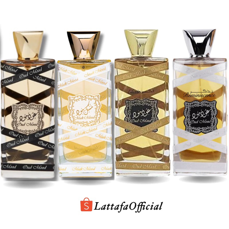 Jual Parfume Oud mood , Musk mood, Elixir, Reminiscence EDP 100ML || LATTAFA | Shopee Indonesia
