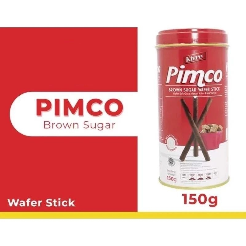 Jual kivre pimco brown sugar wafer stick kaleng 150 gram | Shopee Indonesia