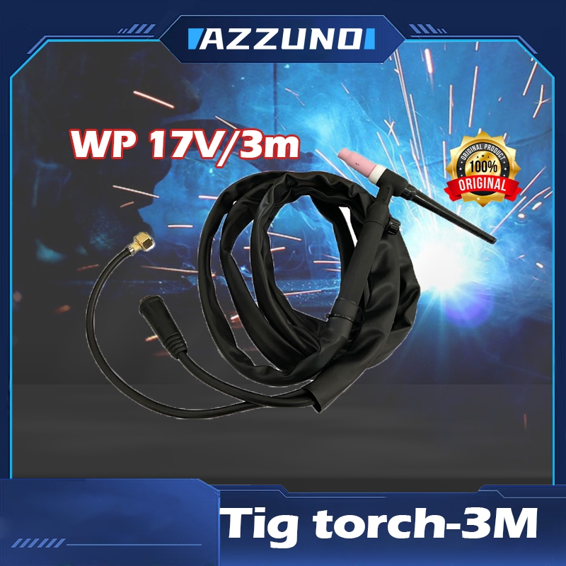Jual AZZUNO tig torch WP 17V-3m otomatis stang las argon automas tig torch ,alat las gas ...