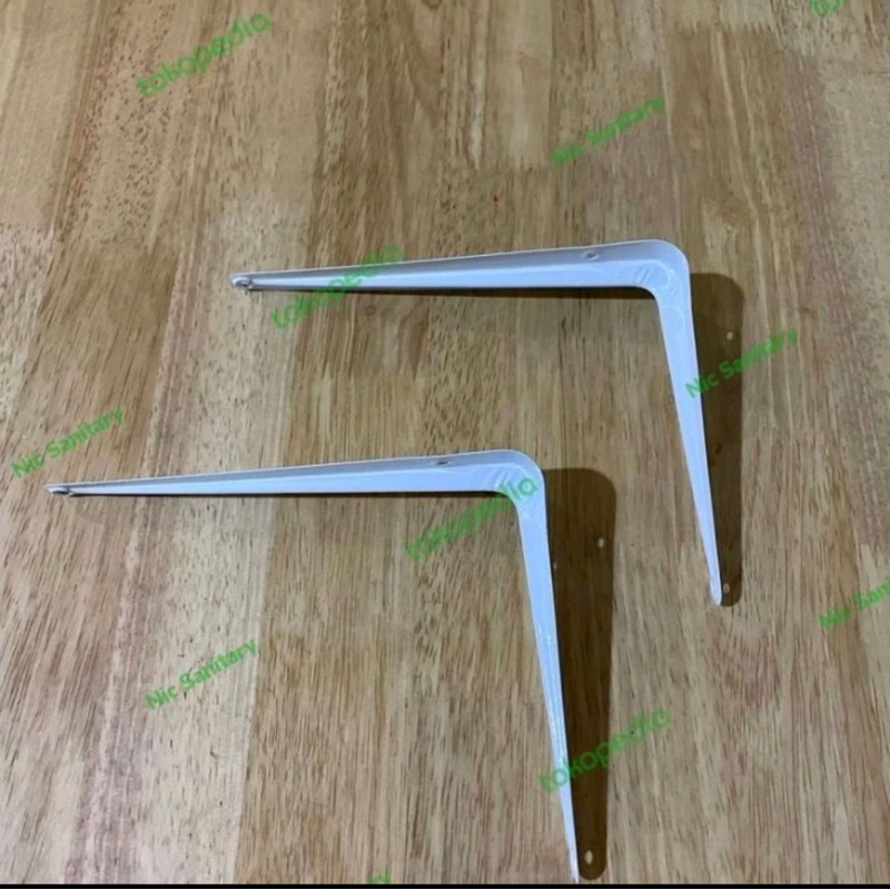 Jual Siku rak putih / siku besi tembok / siku besi L | Shopee Indonesia