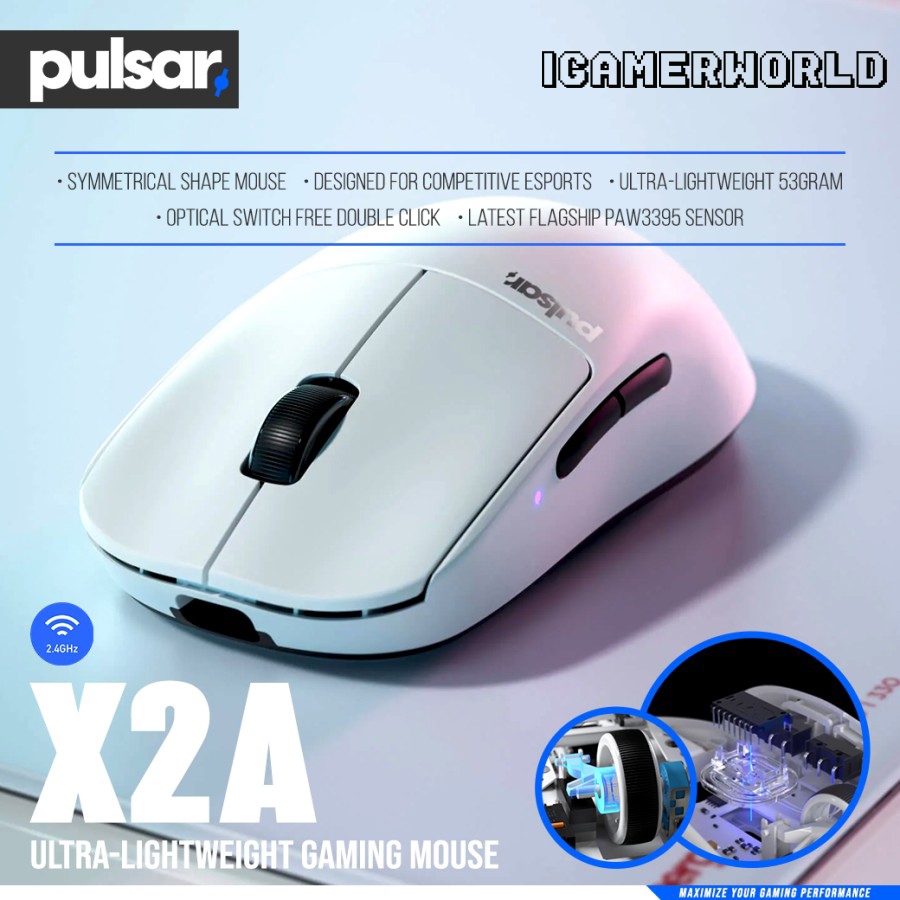 Jual Pulsar X2A / X2 A Ultra-lightweight Wireless Gaming Mouse | Shopee ...