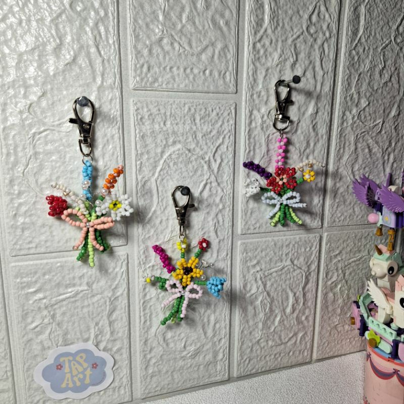 Jual Buket bunga manik manik | Gantungan | Beads bouquet | Bouquet ...