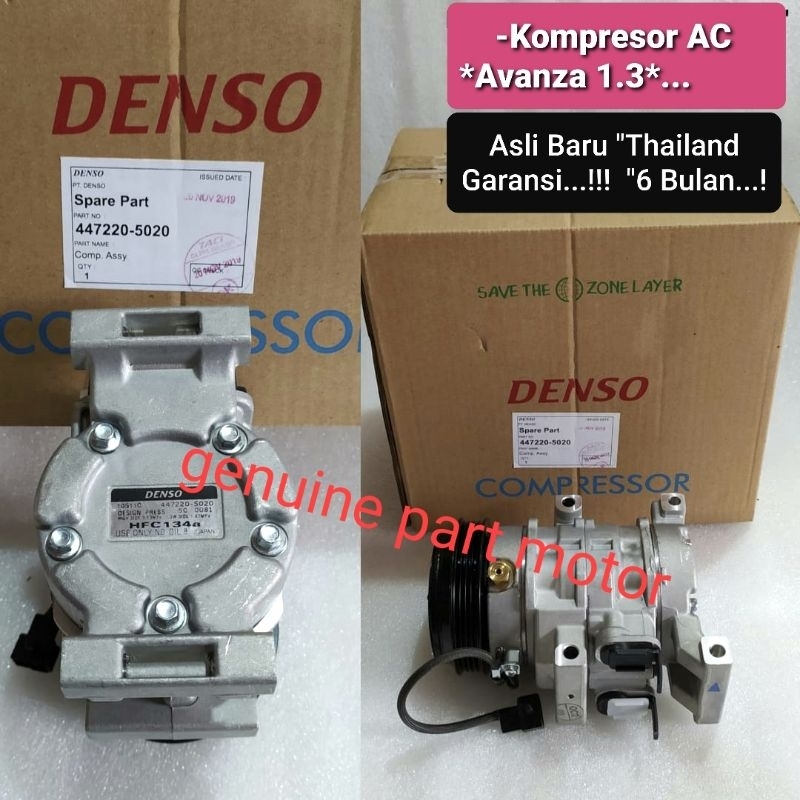 Jual COMPRESOR KOMPRESOR AC ASSY AVANZA OLD 1.3 ASLI DENSO (447220-5020 ...